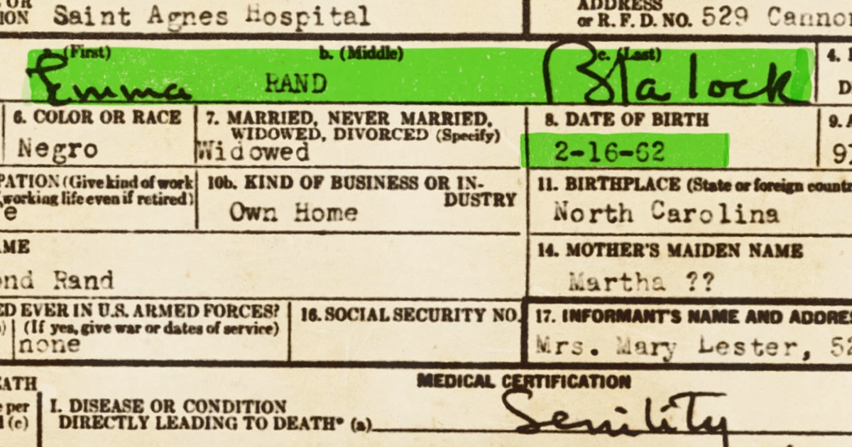 Raleigh woman discovers grandmother was a slave, wants to clear ...