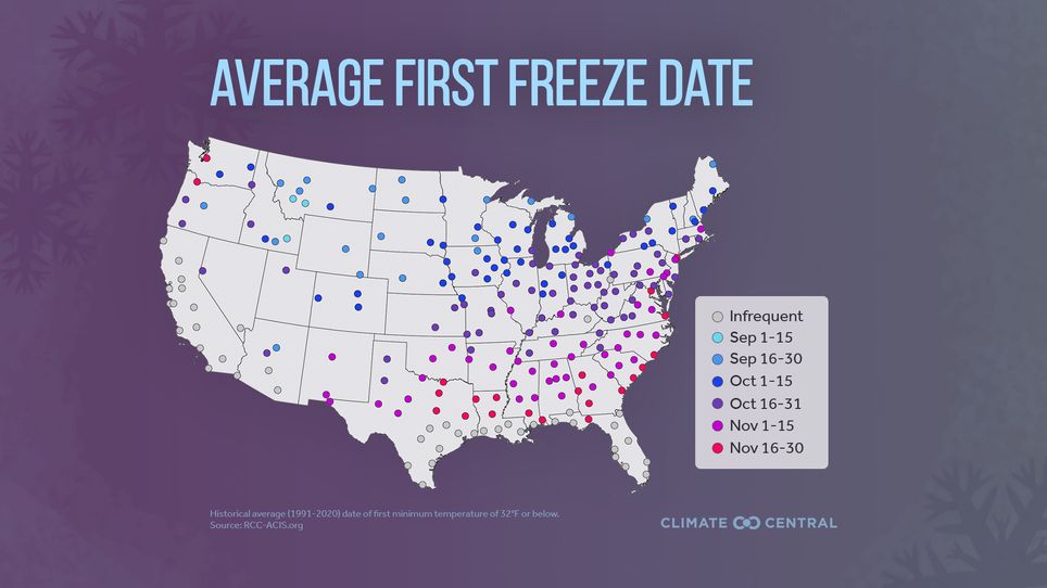 Fall warming trends push Raleigh’s first freeze later by nearly three ...