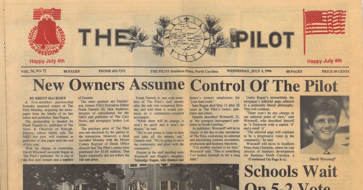 The Pilot a blueprint for newspaper success in 2026 :: WRAL.com