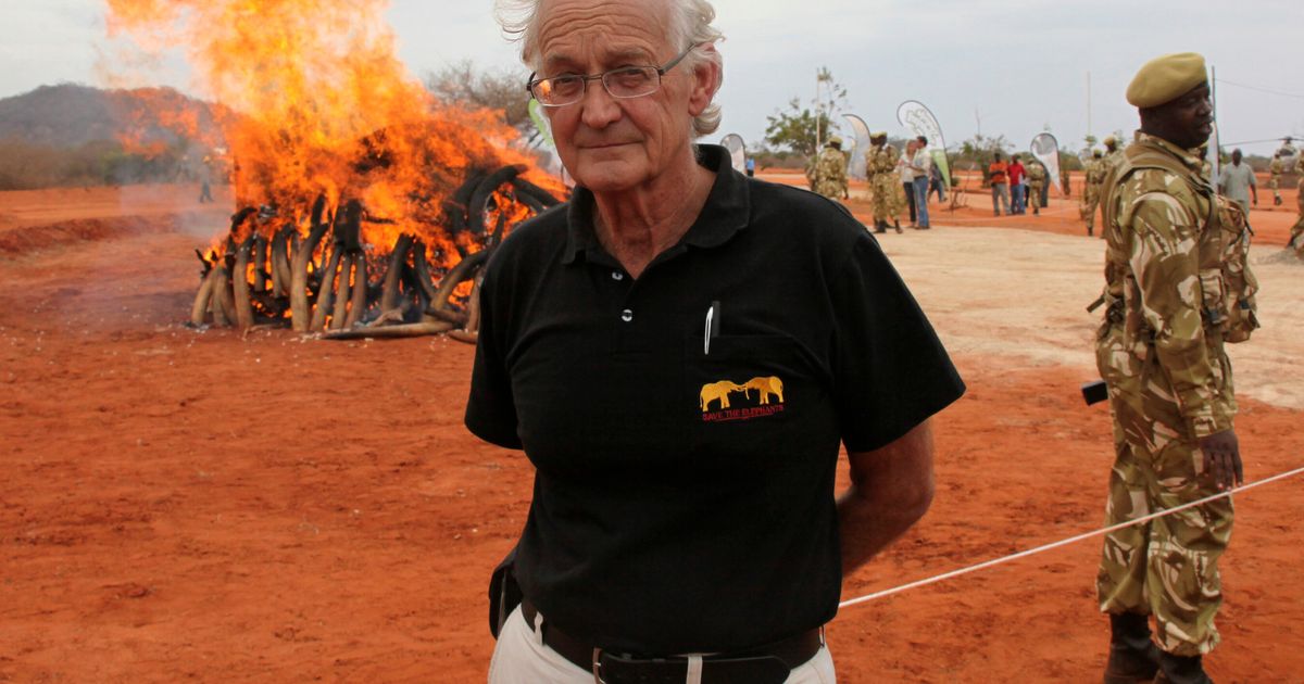 British zoologist and Save the Elephants founder Iain Douglas-Hamilton ...