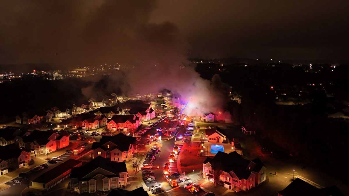 At least eight apartments damaged, one firefighter injured in Aberdeen ...