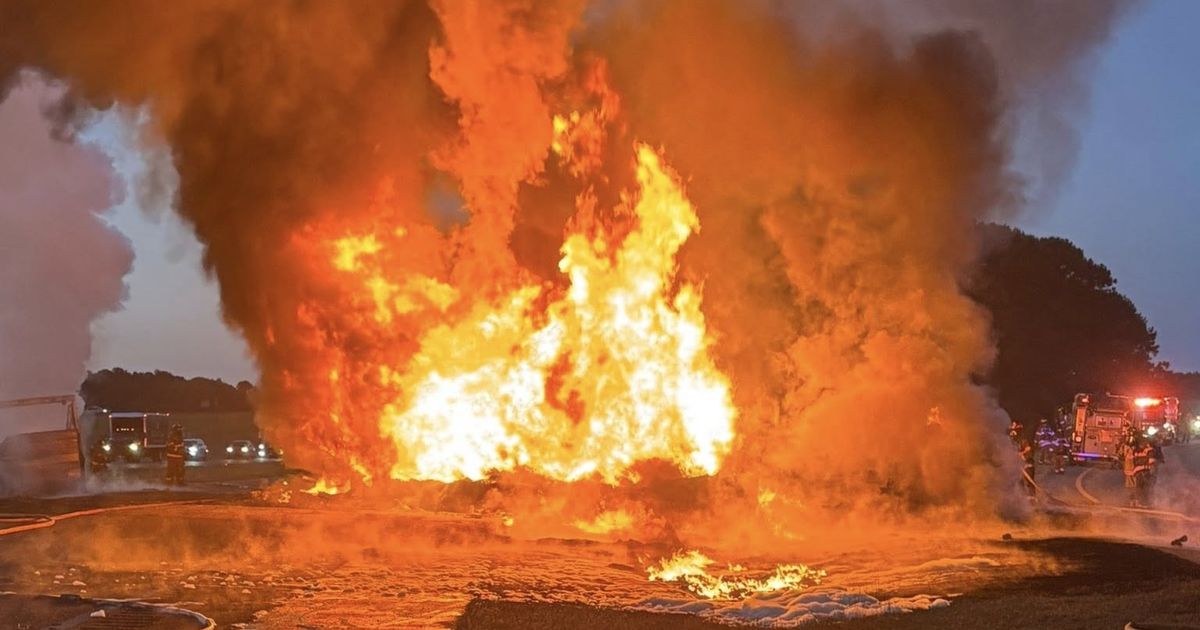 I-40 eastbound remains closed after tractor-trailer explosion :: WRAL.com