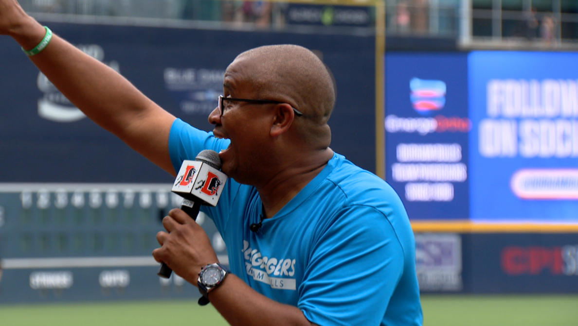 'Been here ever since': Durham Bulls field announcer welcomes families ...
