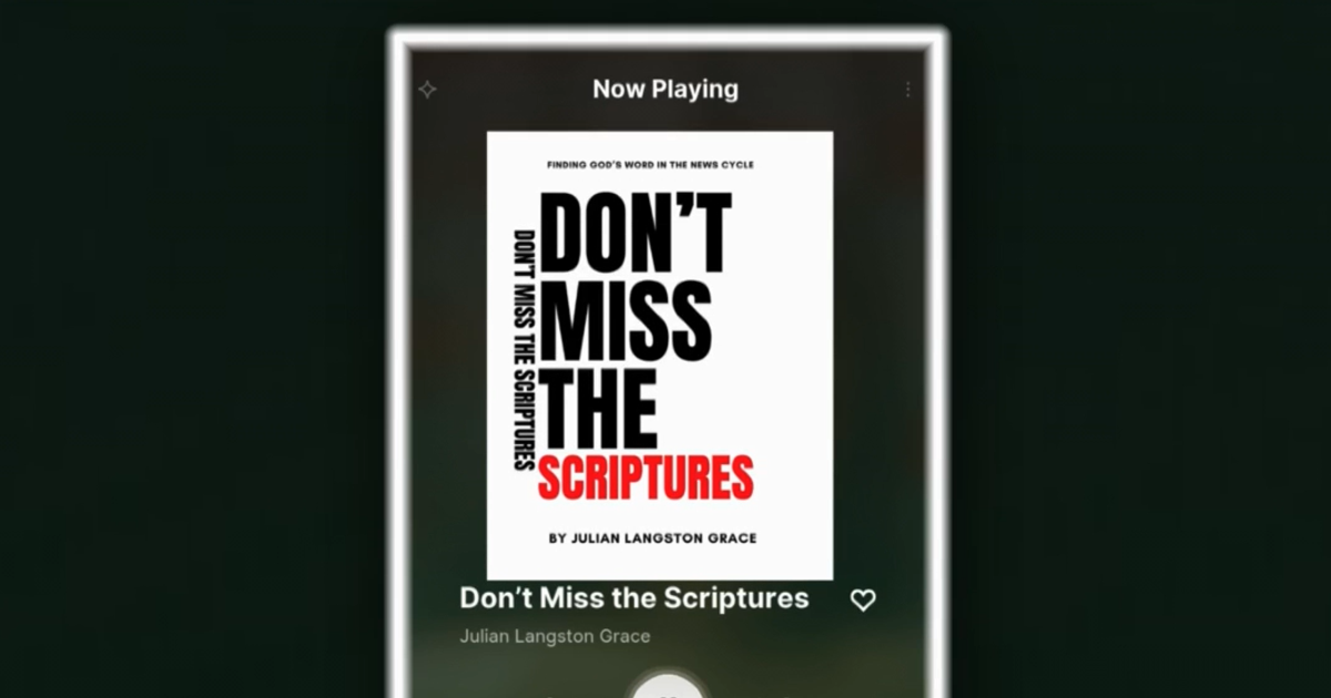 Don't Miss the Scriptures: WRAL's Julian Grace finds biblical truths in ...
