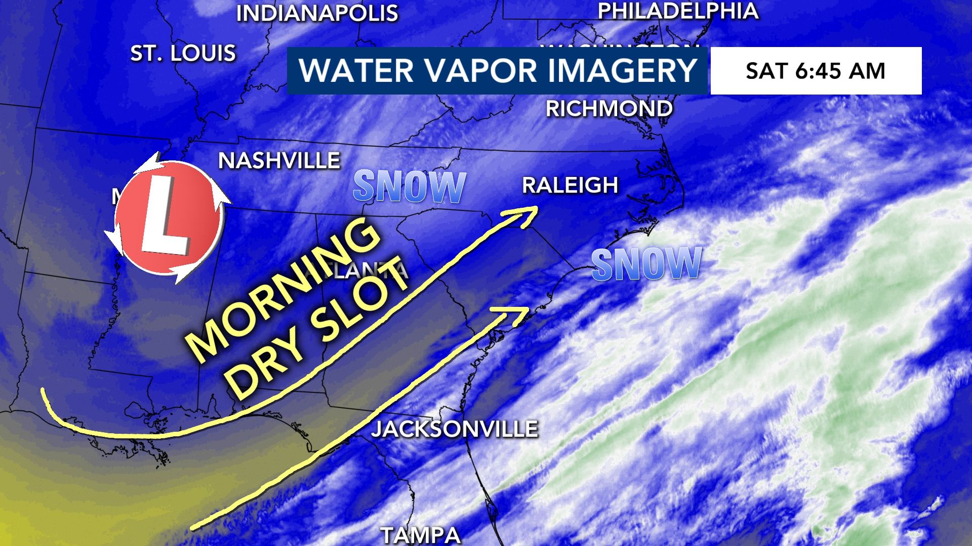 Ask the Meteorologist: What caused the Saturday "snow hole" over the ...
