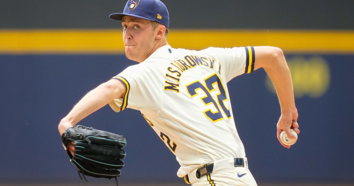 Brewers' Misiorowski sets record with 57 100 mph pitches in game since ...