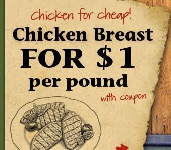 Earth Fare chicken breast for $1.00 per pound!
