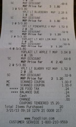 HOT DEAL now even better! Moneymaker on yogurt at Food Lion!