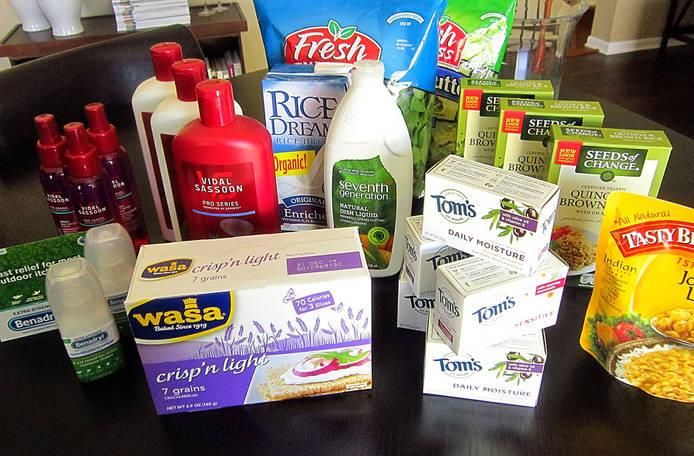 Excellent example of buying healthy and organic products with coupons!