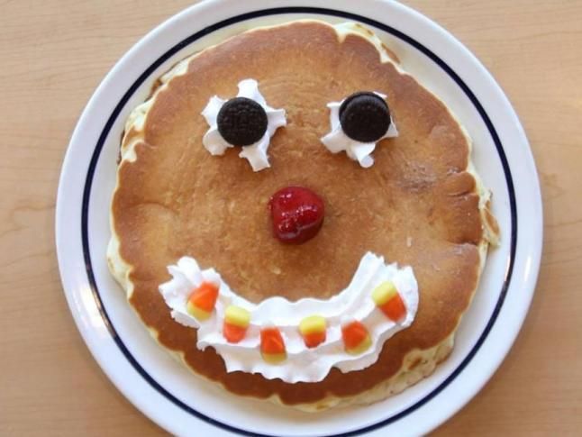 Free Scary Face pancake for kids on October 30!