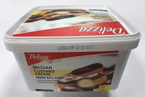RECALL: Delizza Mini Eclairs and Cream Puffs