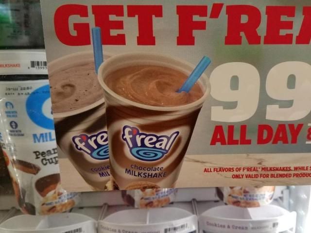 Sheetz: F'REAL Milkshakes 99 cents TODAY