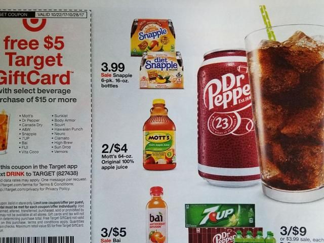 Dr. Pepper & 7UP deal at Target