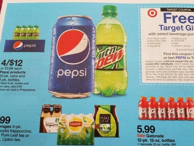 Super deal on Pepsi 12-packs at Target this week