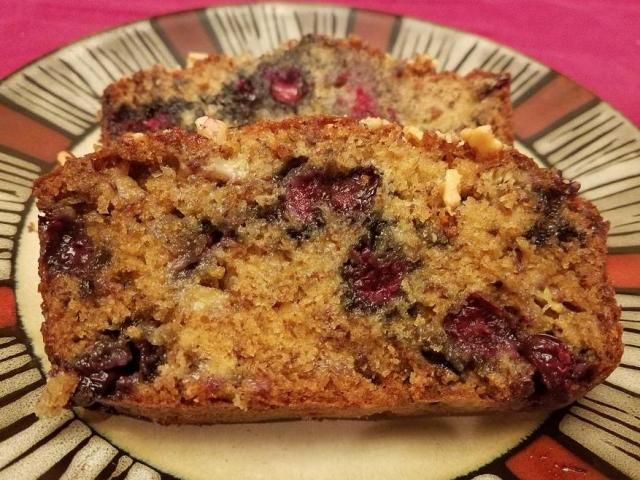 Banana Blueberry Walnut Bread recipe