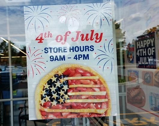 Fourth of July hours for grocery & drug stores 2018