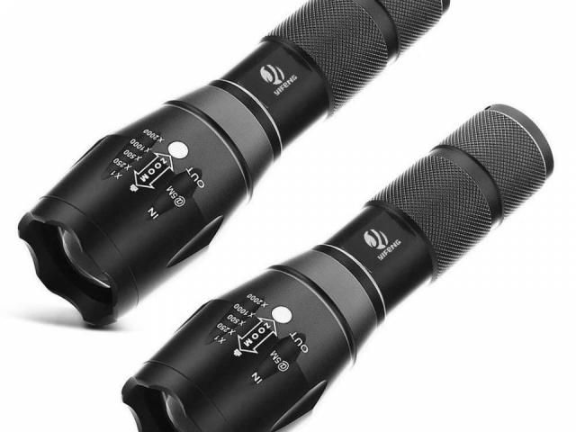 LED Tactical Flashlights 2 pack set only $10.88