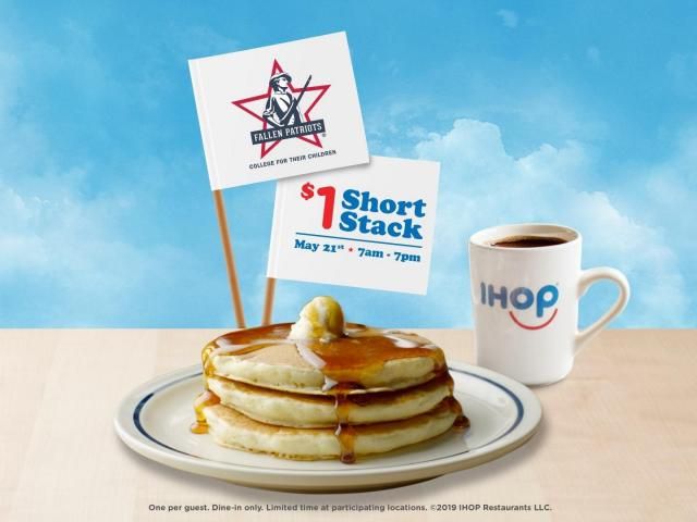IHOP: $1 Pancake Short Stack on May 21