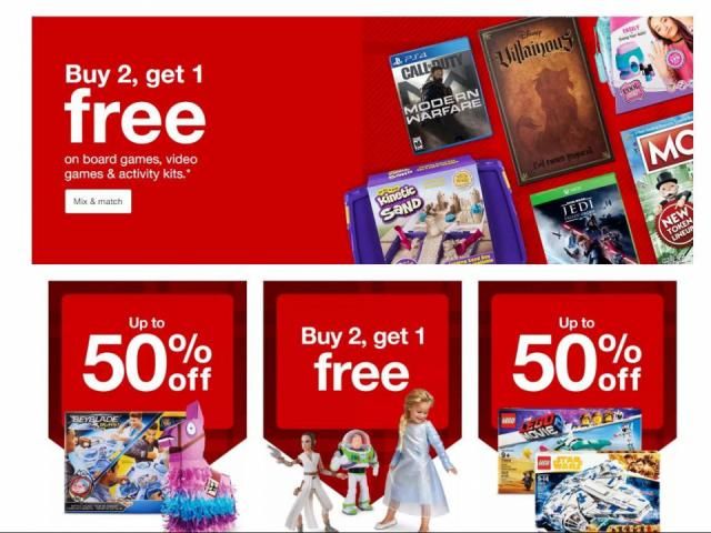 Target: Buy 2 Get 1 Free video games, board games & activity kits TODAY