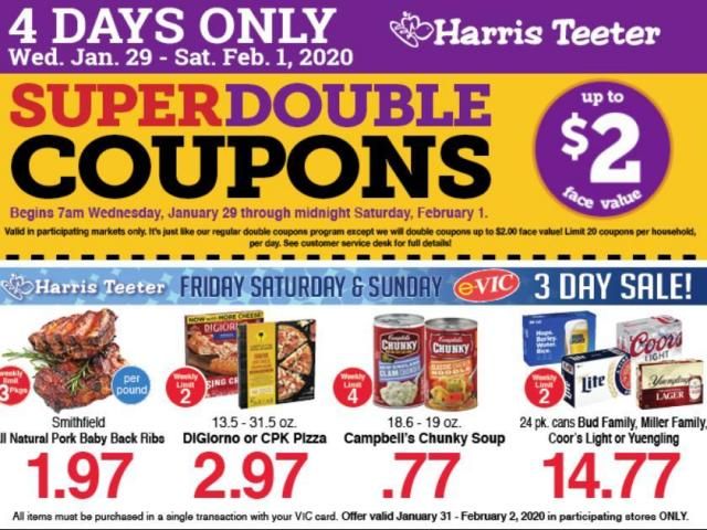 Harris Teeter e-Vic deals: 3-Day Sale, DiGiorno Pizza, Campbell's ...