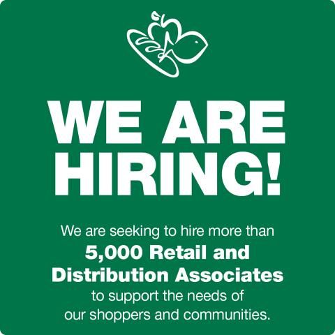 Harris Teeter hiring 5,000 employees for stores and distribution center