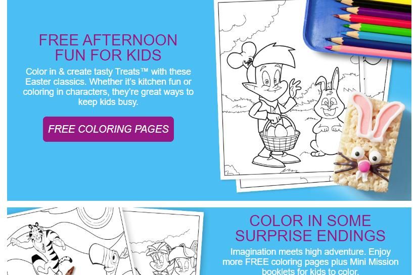 kellogg's coloring pages