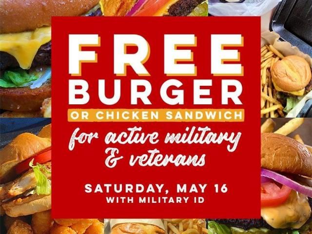 Ruby Tuesday: Free burger or chicken sandwich for military on May 16