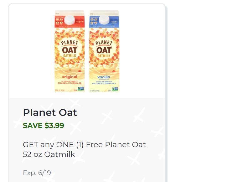 Free Planet Oat Oatmilk from Publix