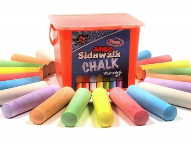 Jumbo Sidewalk Chalk 20 Count Set only $12.99