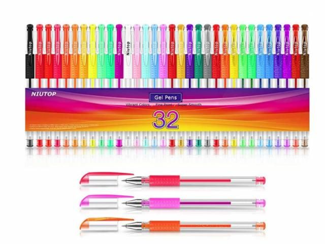 Gel Pens 32 Count Set only $6.88 with coupon
