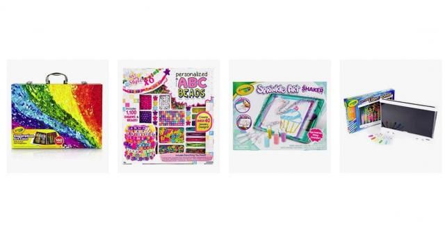 Arts and Crafts from Crayola, Made By Me, Kinetic Sand, Spirograph on sale