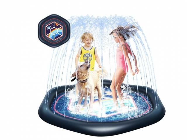 Splash Pad and Sprinkler for Kids only $12.23 with coupon at Amazon