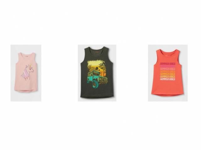 Kid's tops on clearance as low as $3.40 at Target