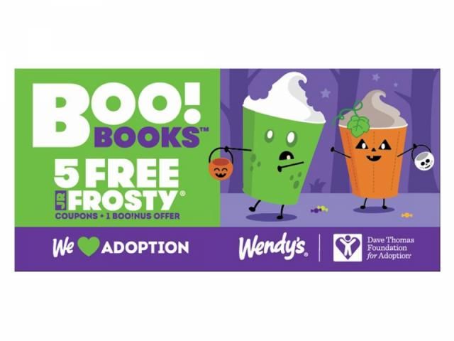 Wendy's Boo! Books are back with 5 Jr. Frosty drinks for only $1!