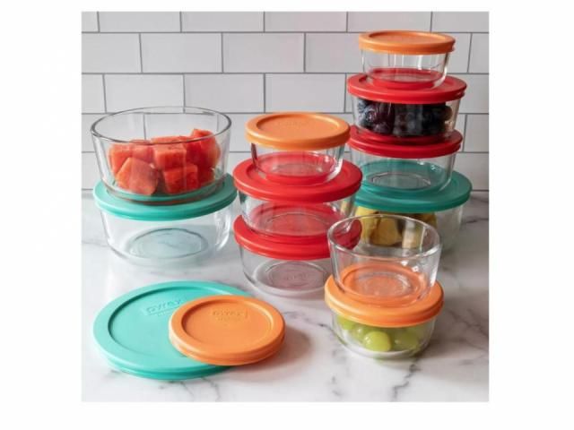 Pyrex 22-Piece Glass Food Storage Container Set is only $19.99 (60% off ...