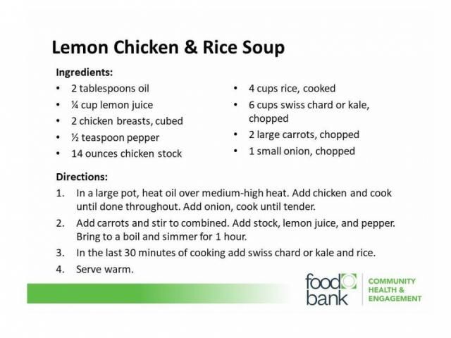 Food Bank Article & Recipe: Food Safety & Holiday Feasts