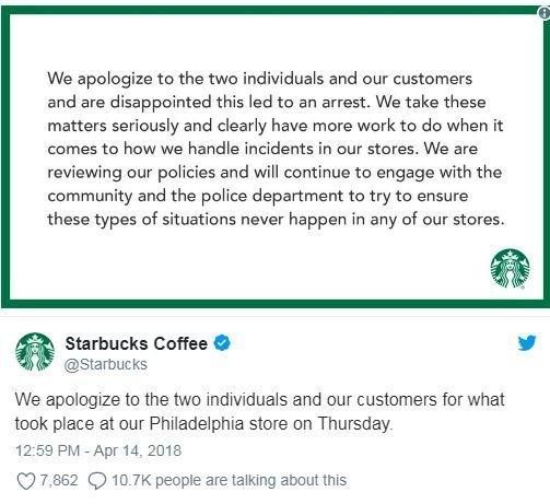 Starbucks: Crisis response done right