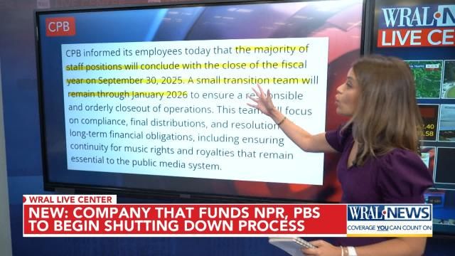 The Corporation for Public Broadcasting will begin the shutting down process