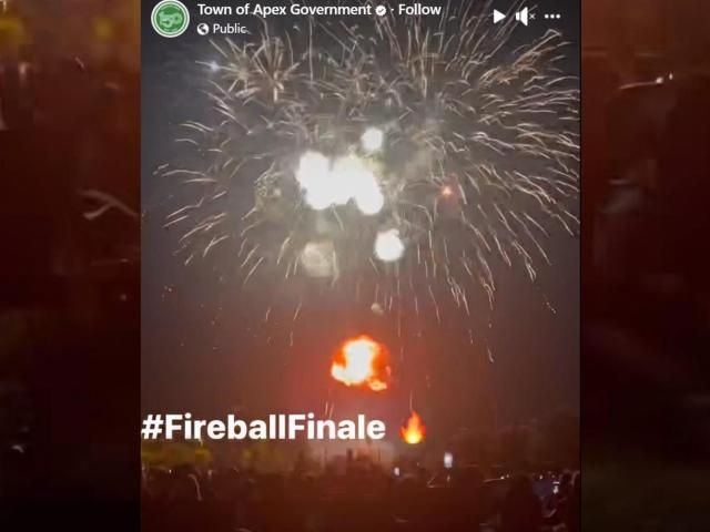 Apex's 'fireball finale' scared some at annual fireworks display