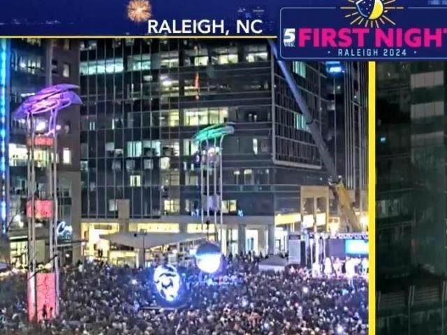 Happy New Year! Acorn drop marks beginning of 2024 at WRAL First Night ...