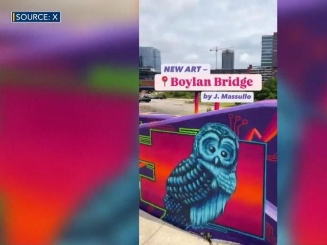 Boylan Bridge gets vibrant new mural