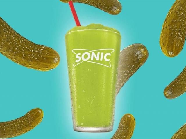 Pickle juice slushies now available at Sonic