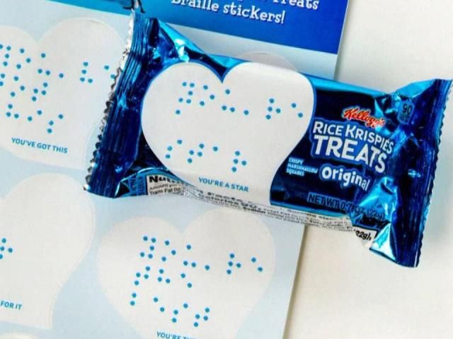 Rice Krispies Treats is making braille snack notes for visually ...