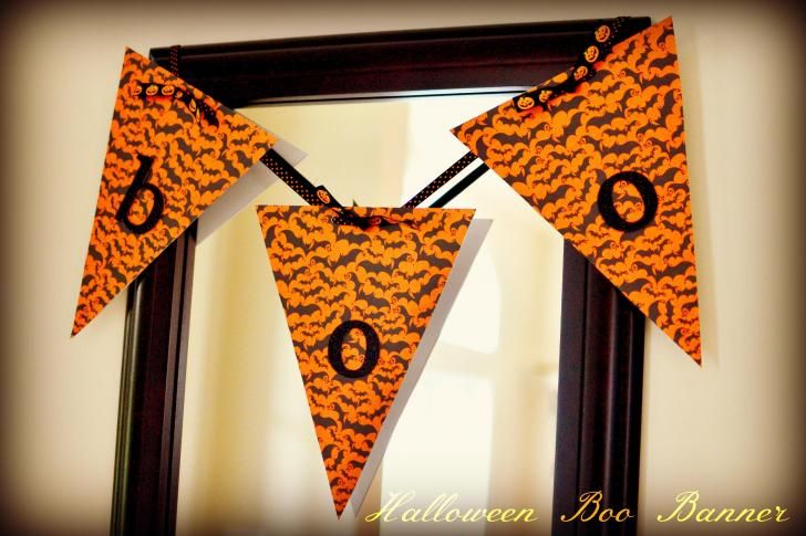 Crafty Mom: Halloween boo banner