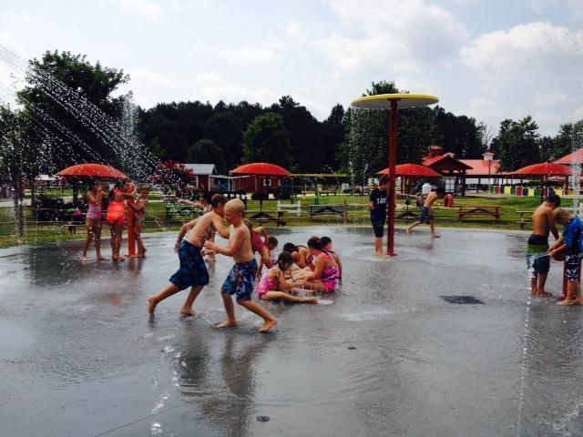 Destination: Splash pad at Hill Ridge Farms