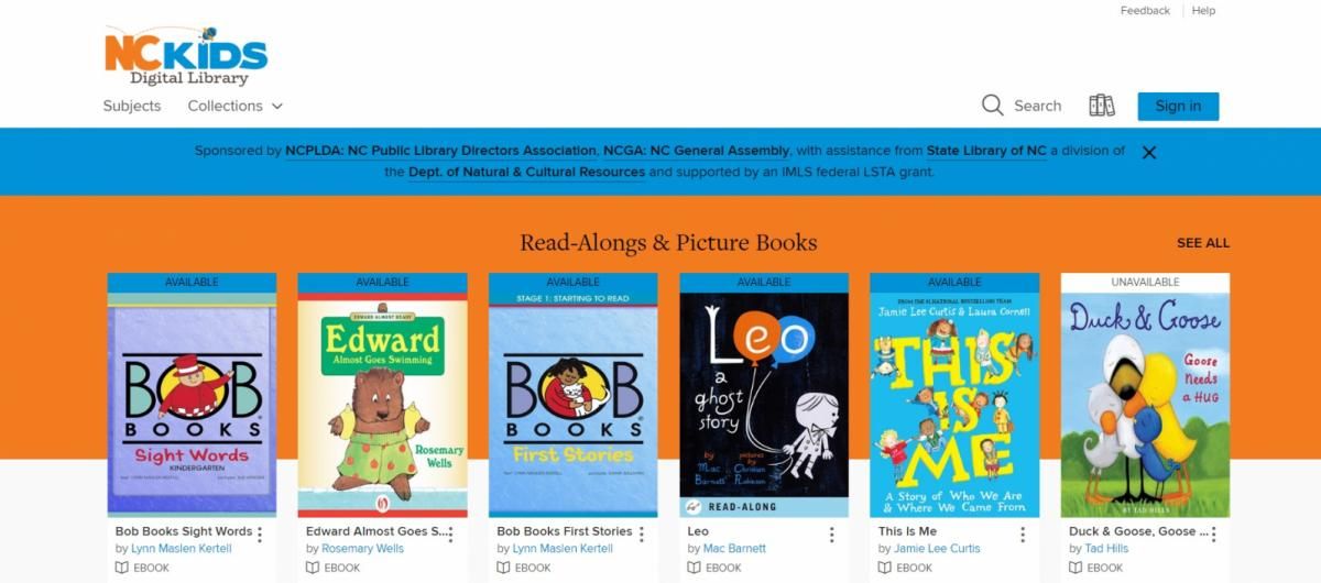 NC kids have access to free books through new digital library