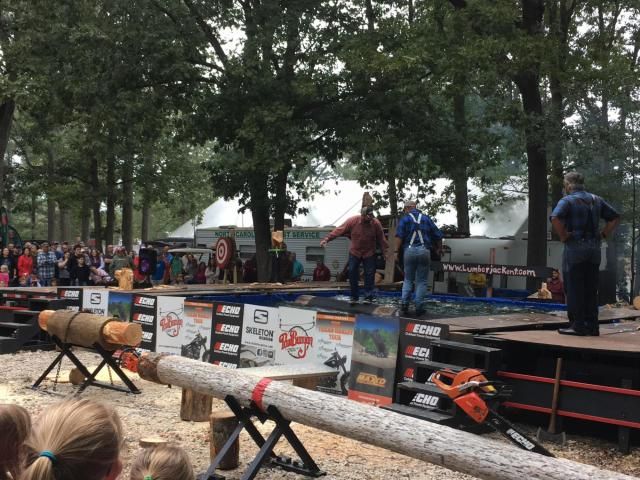 At the Fair: Log rolling, springboard chopping and lots of ...