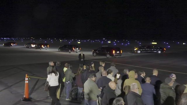 President Donald Trump delivers speech in Rocky Mount