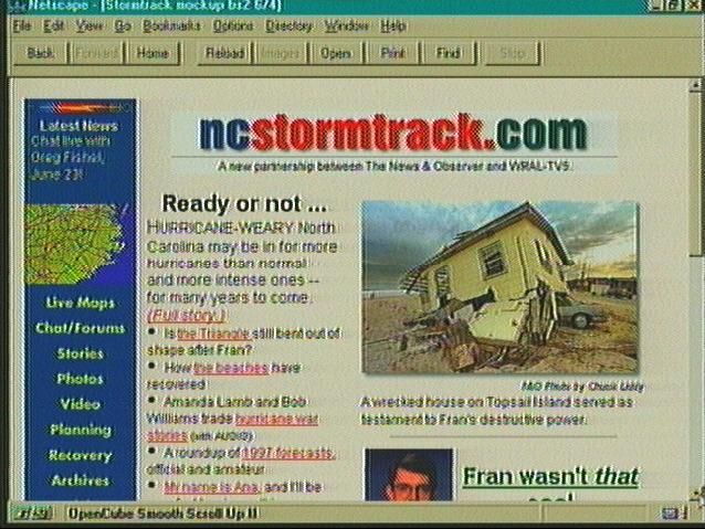 WRAL & N&O Announce Joint Storm Tracking Site