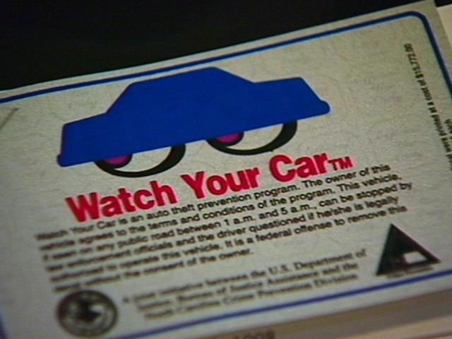 State Drives Motorists to "Watch Your Car"